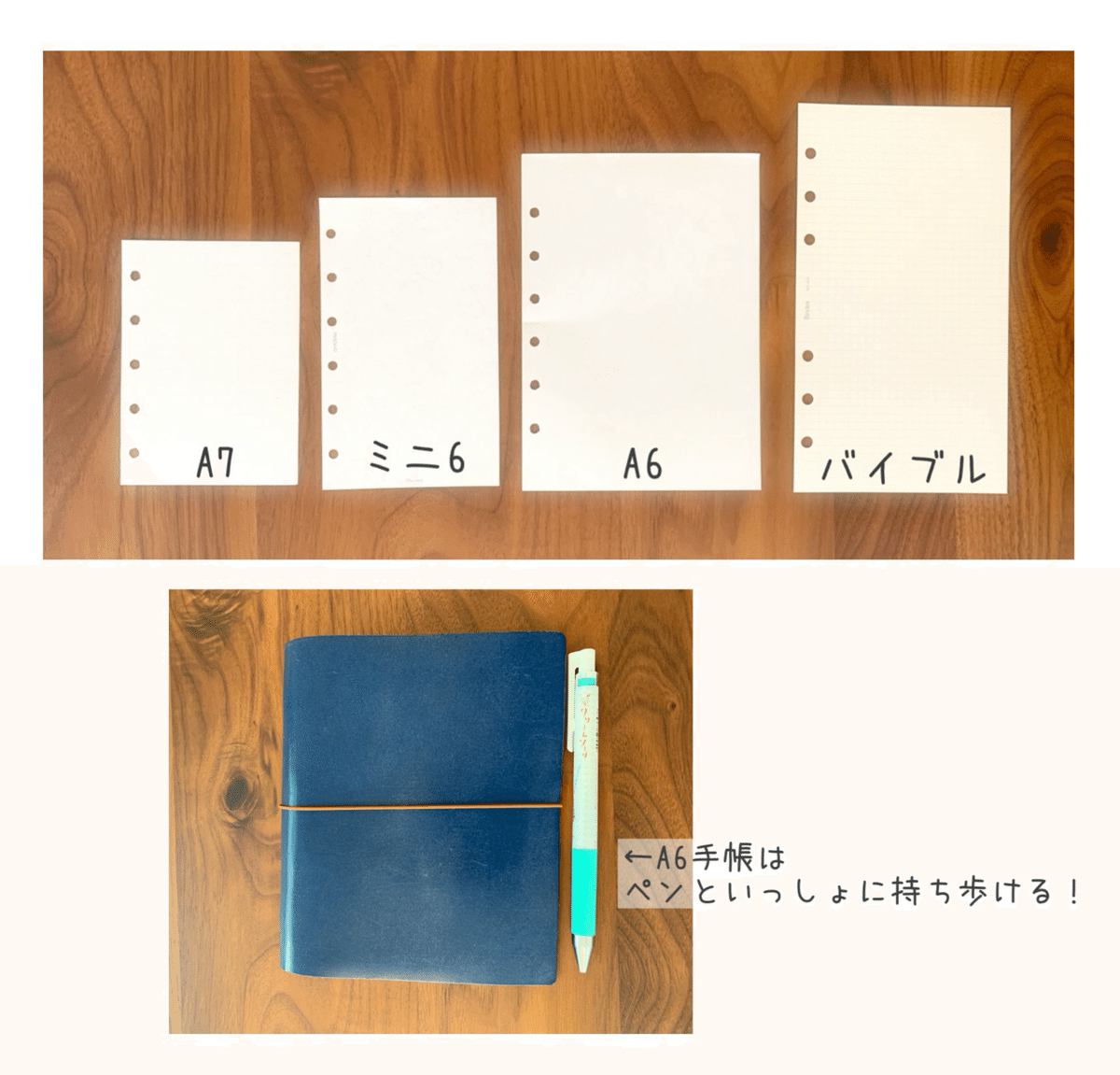 【手帳の作り方②】A6用紙のためのシステム手帳｜saki_note