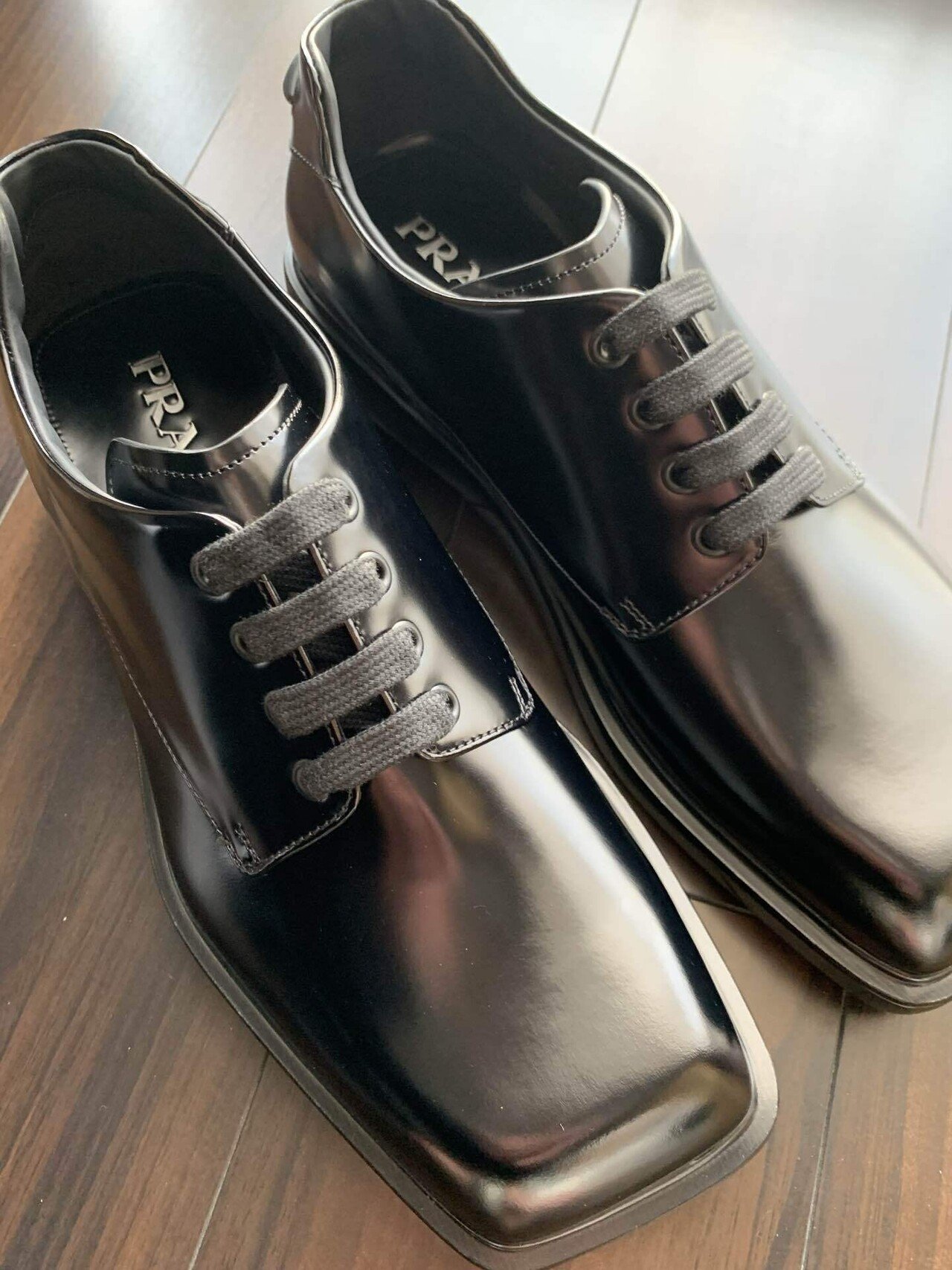 76.PRADA SUMMER24① ブラッシュドレザー ダービーシューズ 76.PRADA SUMMER24① ブラッシュドレザー ダービーシューズ