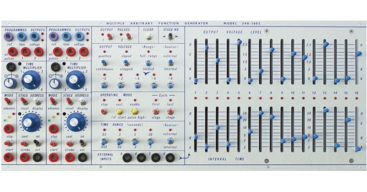 Buchla Multiple Arbitrary Function Generator Model 248(MARF) Manual｜sound design katte.