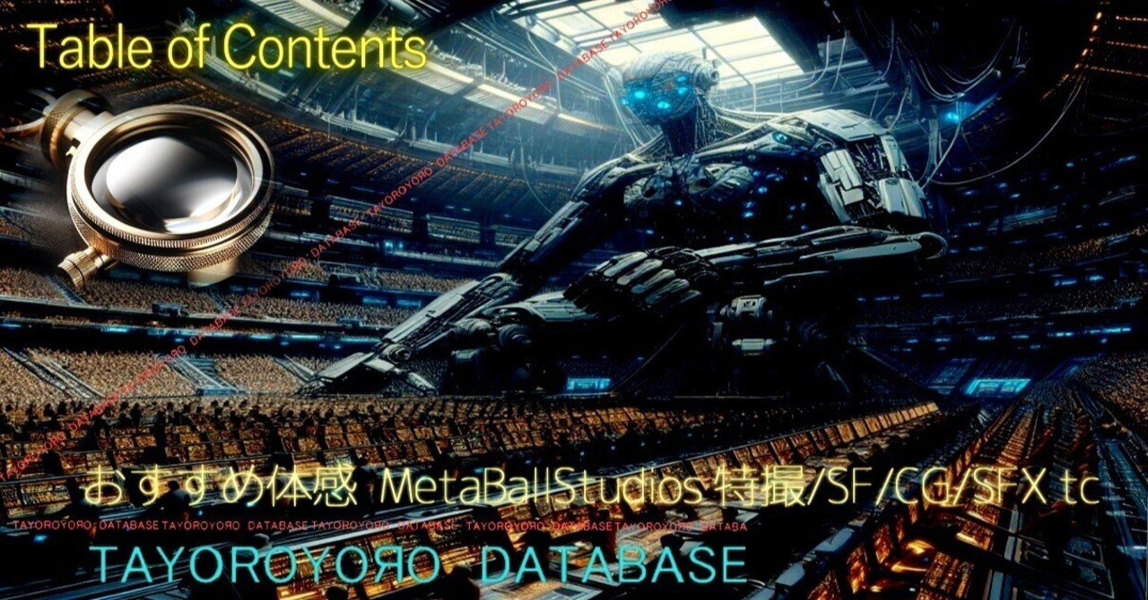 おすすめ体感 MetaBallStudios 特撮/SF/CG/SFX tc｜たよろよろ図書館DATABASE