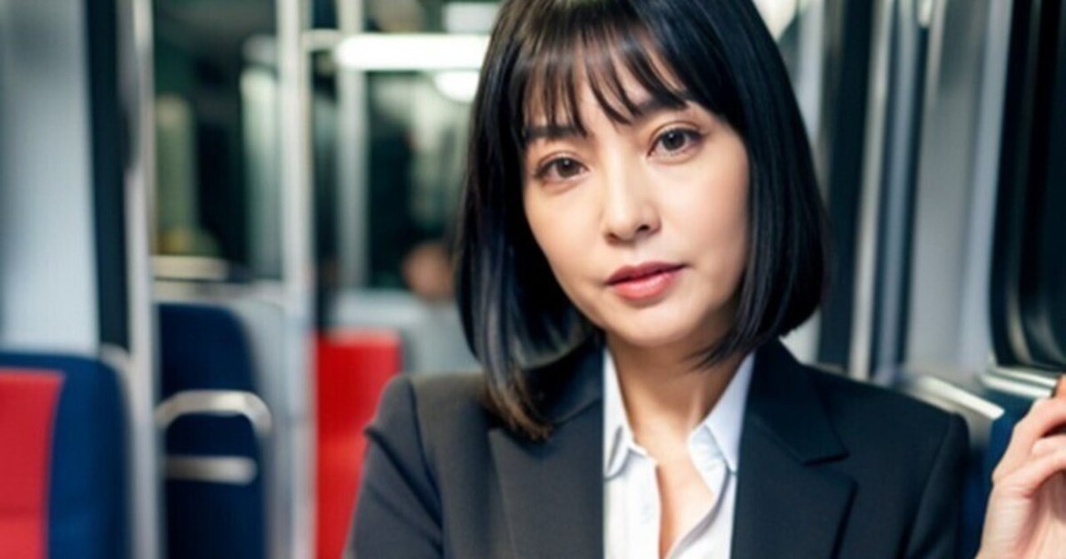 黒スト美脚を見せつける【50代OL正面座りポーズ】AI熟女グラビア写真集(50枚)「呪文(プロンプト)付き」｜AI熟女ハンター