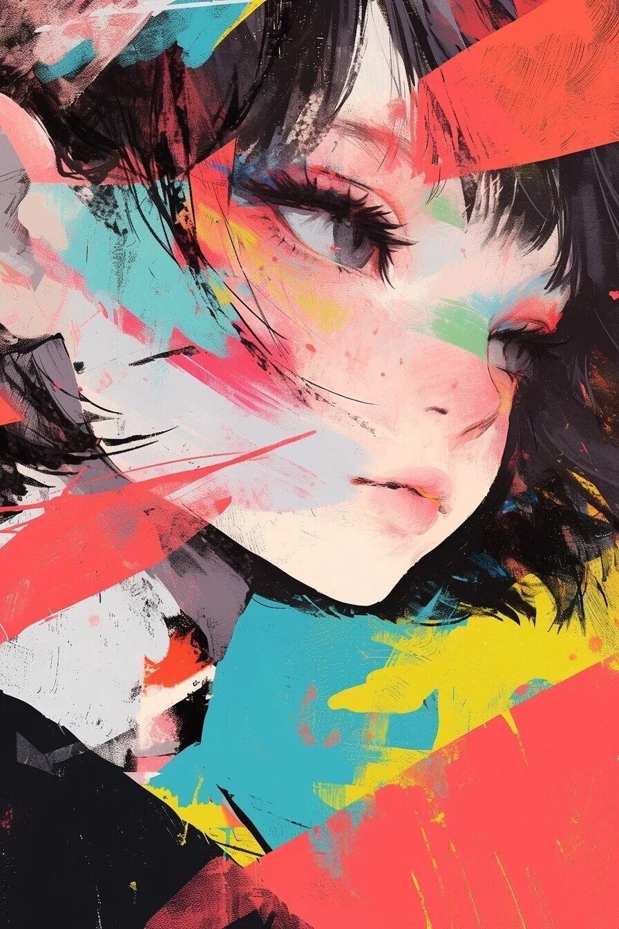 【🎁 無料開放】 こんにちは、土曜日ですね😊 Midjourneyのプロンプト「カラフルでアートな女の子のイラスト」を100円→無料にしました！ぜひ試してみてくださいね😆 https ...