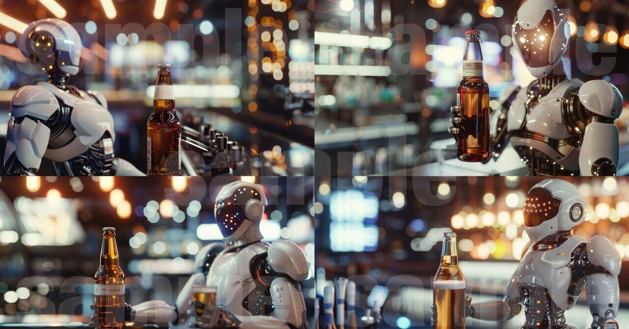 Midjourney /近未来【ウェイトレスロボット】を作る為のプロンプト(呪文)｜TOMOYA