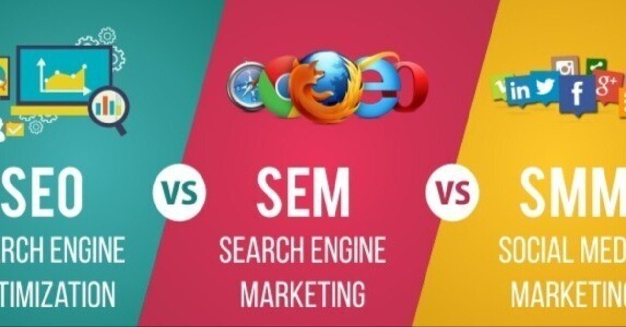 ①SEOと②SEMと③SMMの特徴とメリットとデメリットついて紹介します｜公式SNSFollowUP /SNSフォロワー増加サイト