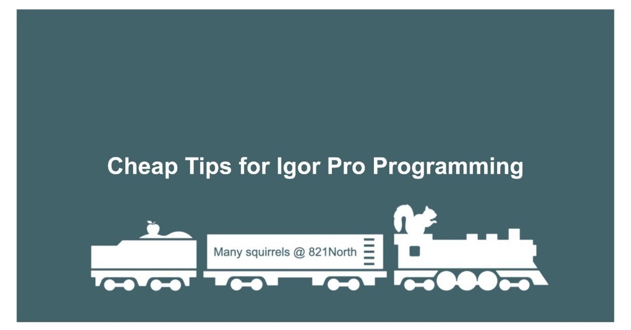 Igor Pro #1: Waveの扱い方｜many squirrels