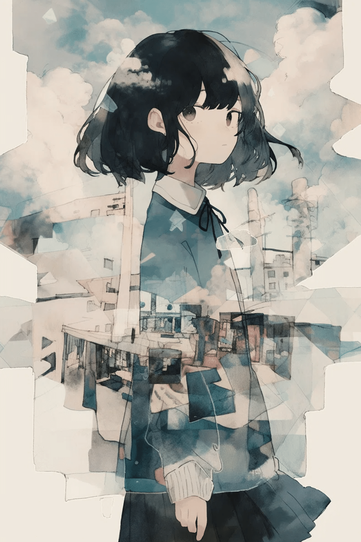 【🎁 無料開放】 おはようございます！土曜日になりました😆 Midjourneyのプロンプト「街と溶け合う女の子」を100円→無料にしました！良かったら試してみてください https ...