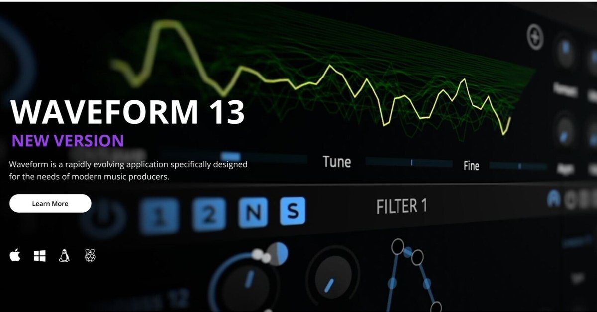 無料DAW Waveform freeが13に｜たれぞう