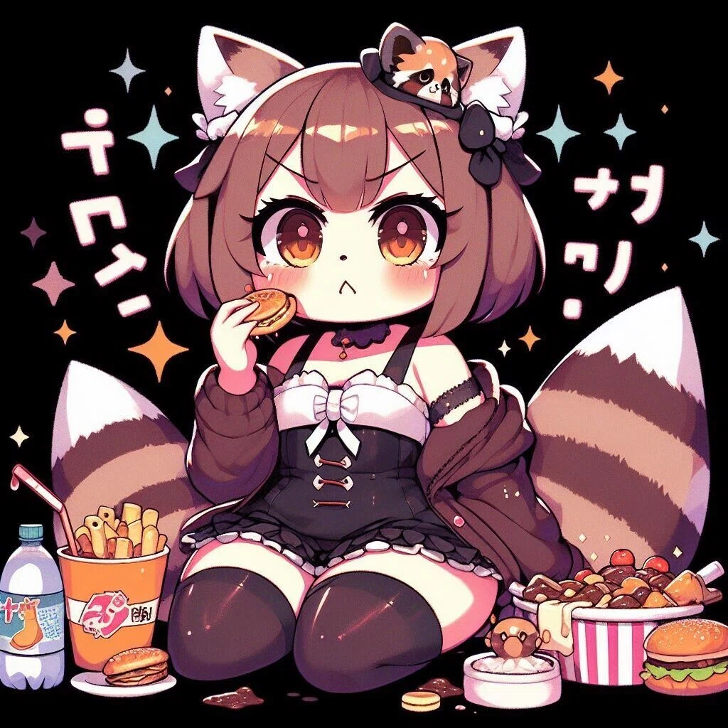 【AI art】 Raccoon Girl BMI 【Copilot Designer】｜00loⁿG