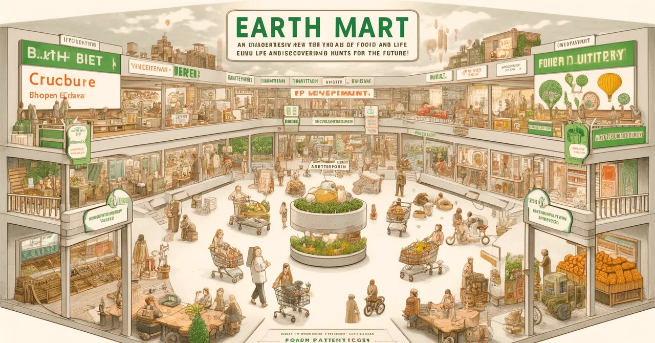 【Step1. テーマ】「EARTH FOODS」空想のスーパーマーケット。｜自然体で共感を創るデザイン会社「うちがわデザイン」