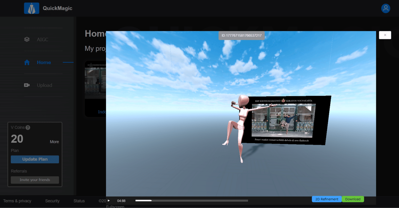 AIモーショントレース・QuickMagic｜みれのスクラップ
