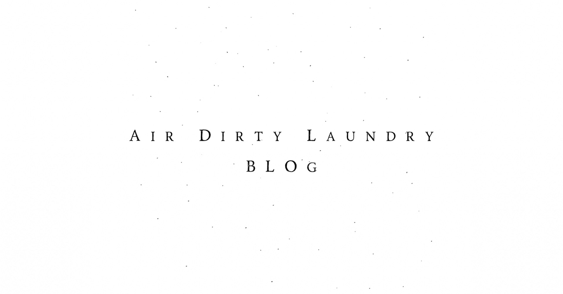 Air dirty laundry ｜note