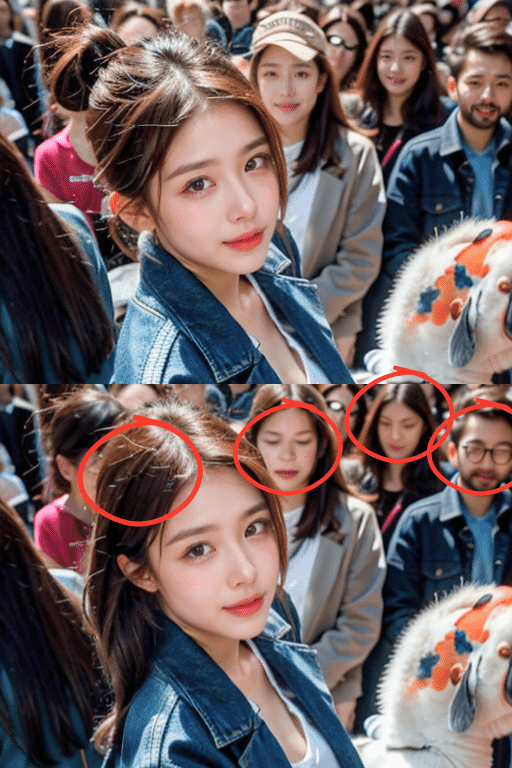 美女間違い探しLV1 (間違いが4つあります)｜ai.girl4519