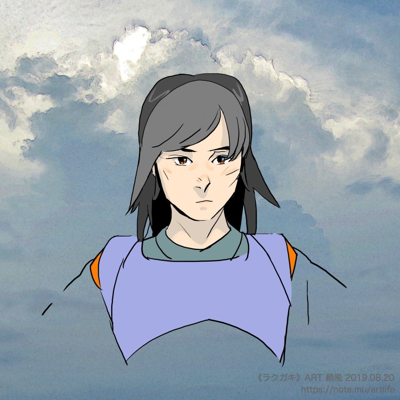 一瞬、絵が上手くなったように勘違いしてしまったラクガキに加工した写真の背景を重ねてみました。 →デジタル作画＋写真加工背景：イラスト・断片漫画 https://note.mu/artlife ...