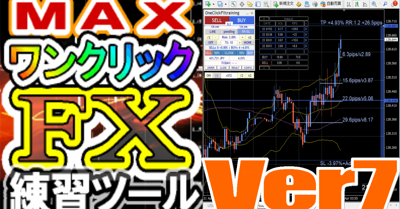 【FX練習ツール】ワンクリックFXトレーニングMAX｜RootCauseFX