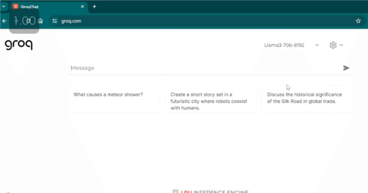MetaのLlama3がGroqで使えるように｜ソルト