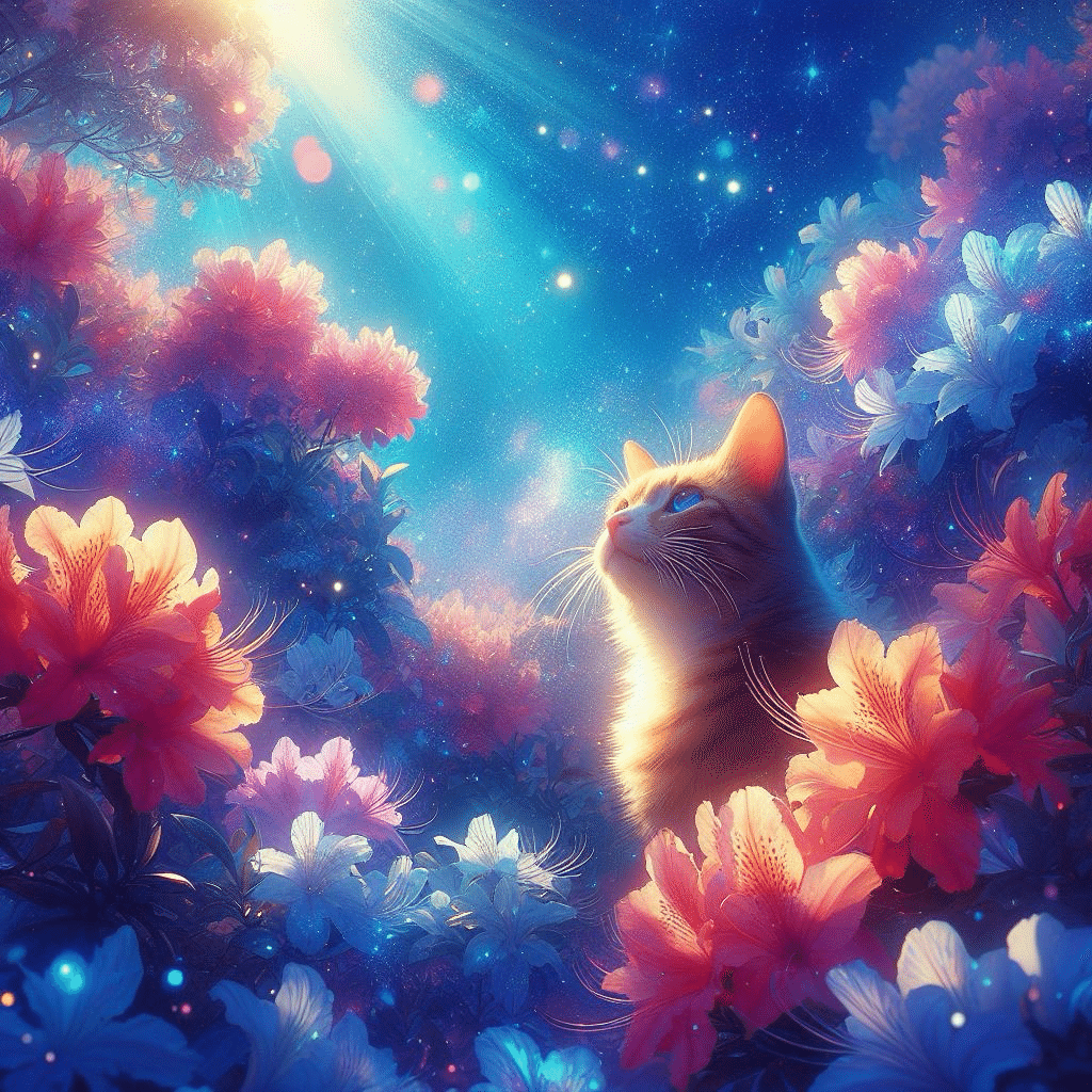 ツツジと猫｜towany(towa)