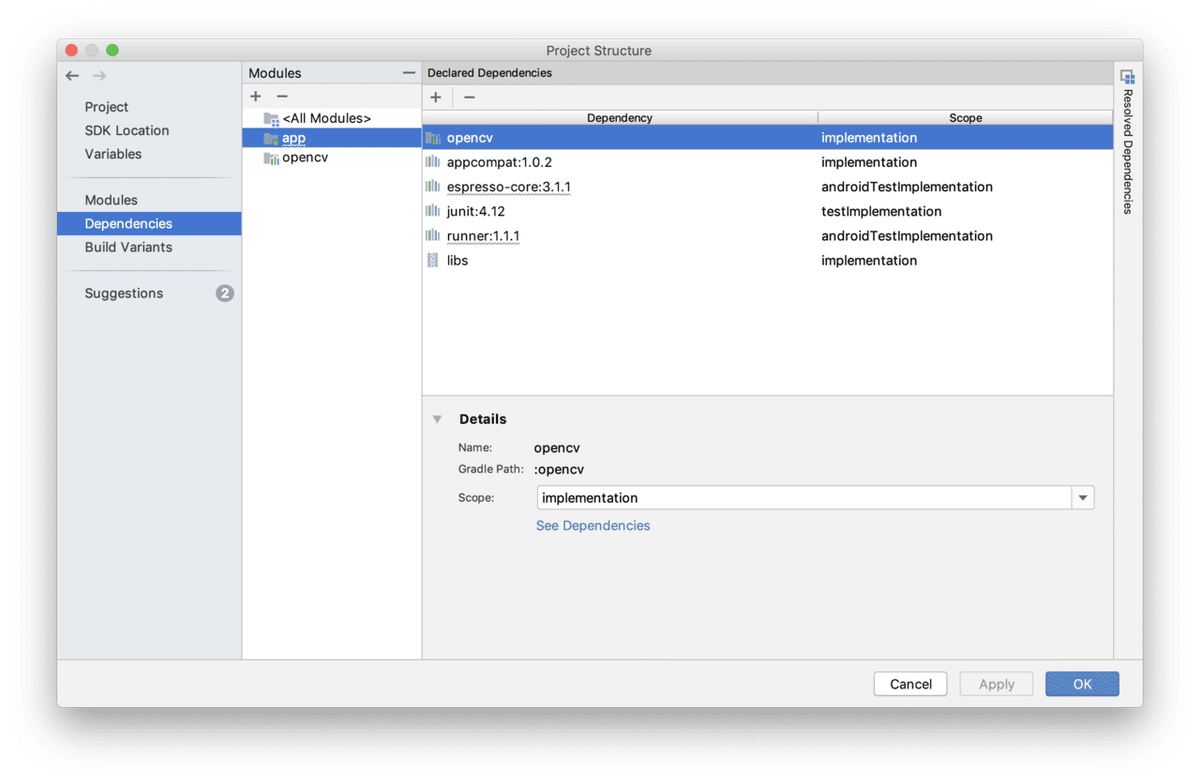 OpenCV入門 (5) - Androidでの利用｜npaka