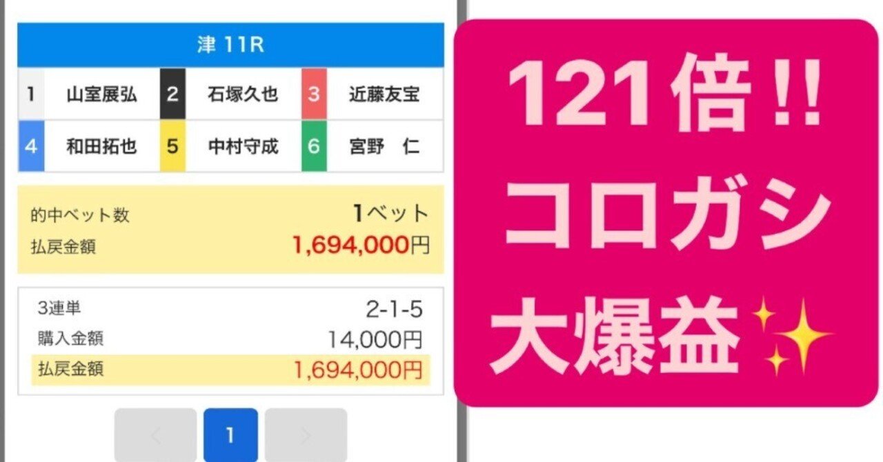 426的中報告🎯⚠️コロガシ勝ちまくり万舟🎉万舟的中💥大勝ち🔥🎉1994万‼️1285万円‼️3連続爆益的中🎯万舟連続的中🔥㊗️爆益競艇
