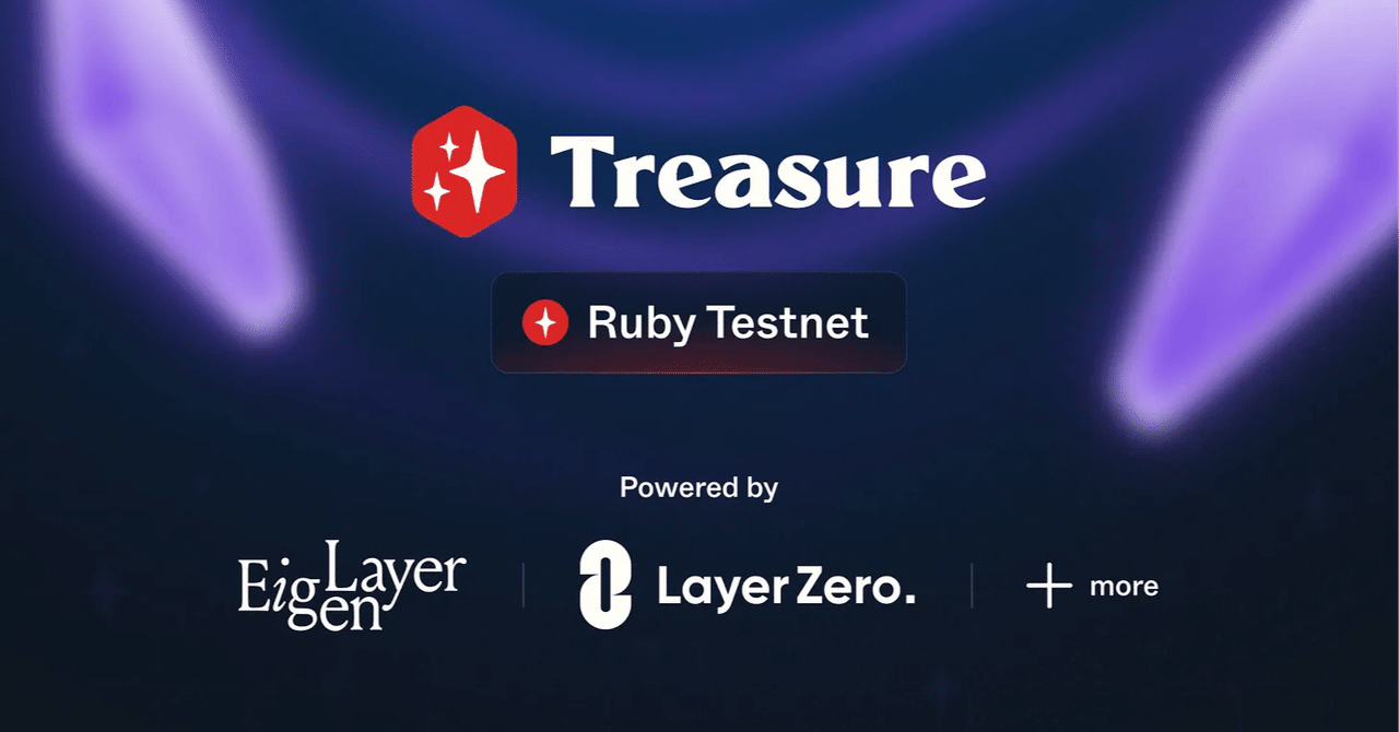 Treasure Ruby Testnet Launch: Portal, EigenLayer and LayerZero”Treasure ...