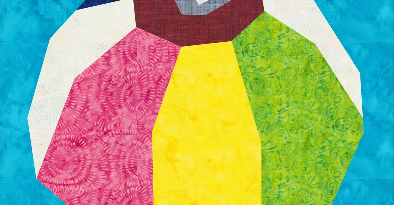 [Free] Paper Balloon FPP Pattern (25cm)｜hodo hodo quilts