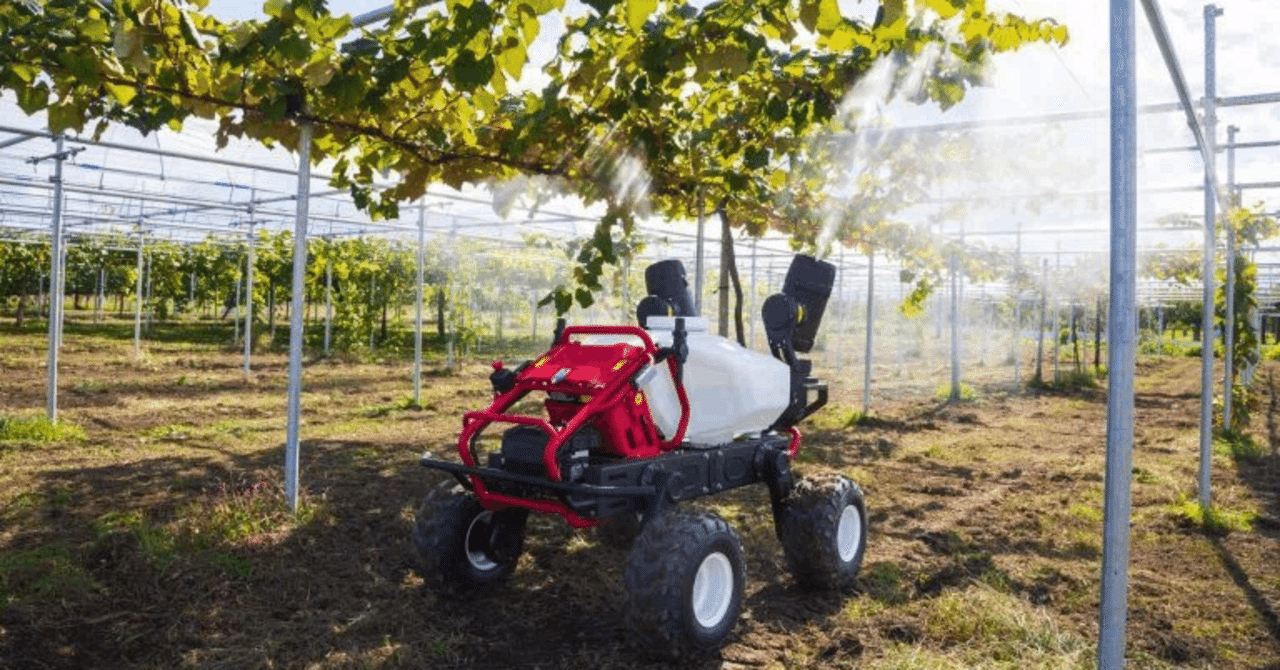 農業用無人作業車R150による薬剤防除実証｜こまちチャンネル