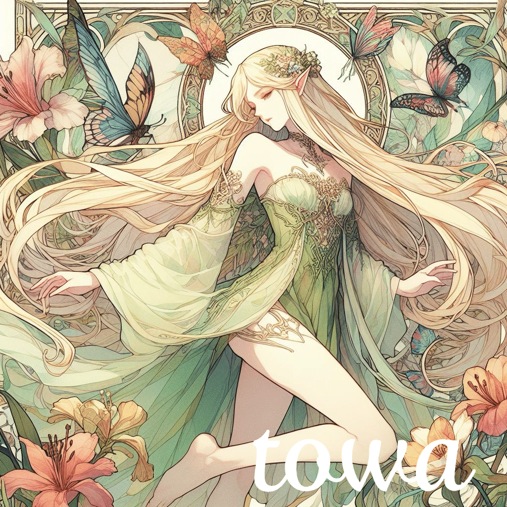 金髪エルフAIイラスト｜towa