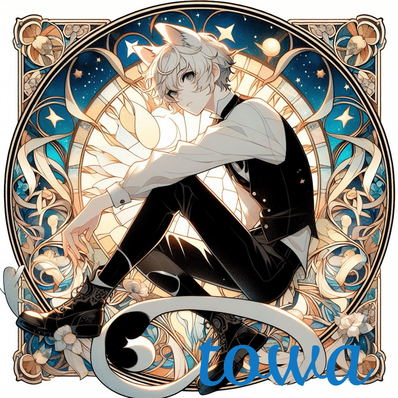 猫耳男子AIイラスト｜towa