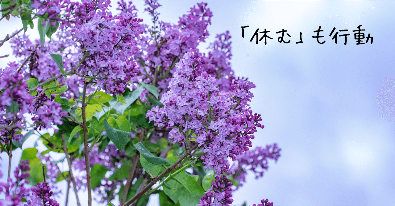 「休む」も行動｜Iro Eriko【少しずつ小さく起こすキセキ】