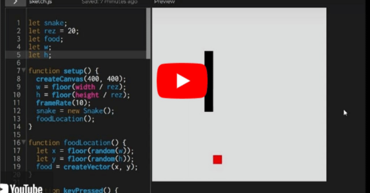 P5.jsでsnakeゲームを作りたいです。ベースソースをください｜あたり総研