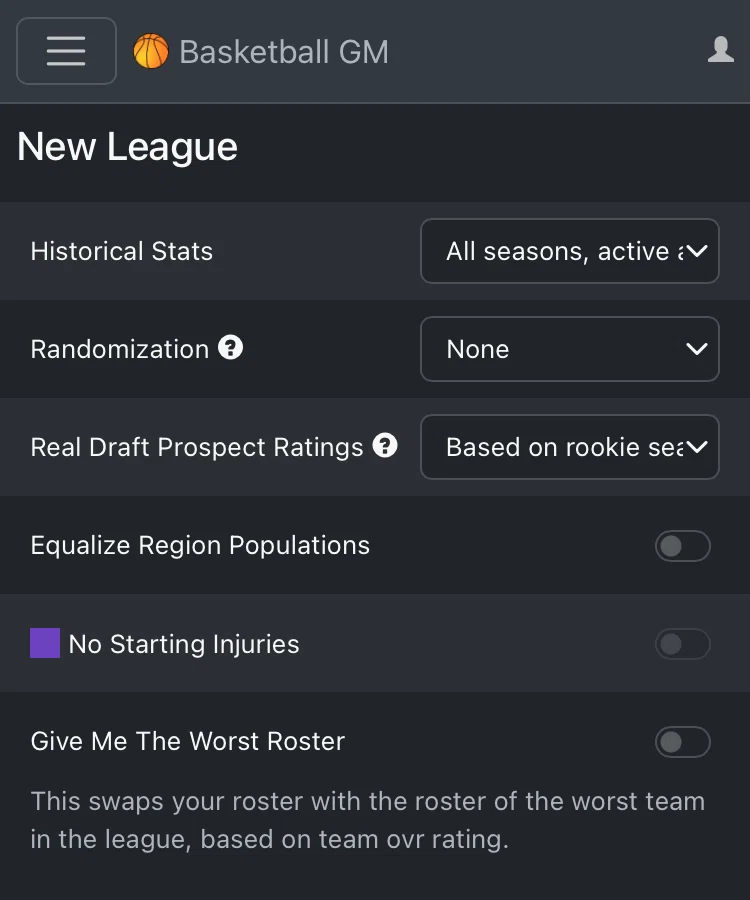 Basketball GM（BBGM）の初心者ガイド｜えびーふ