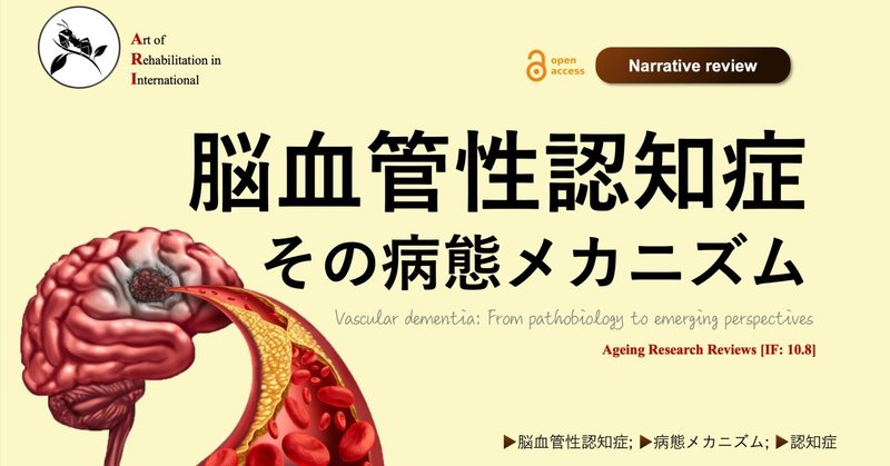 脳血管性認知症。その病態メカニズム|super Human 理学療法士/保健学博士 Phd