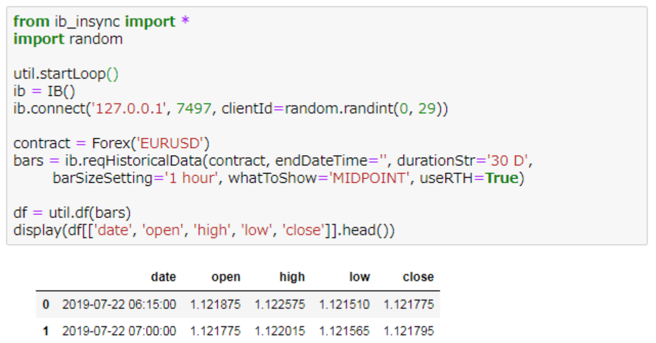 IB証券（インタラクティブ・ブローカーズ証券）へのPythonでのAPI接続 ib_insync [自分が使っているPythonコード]｜TF