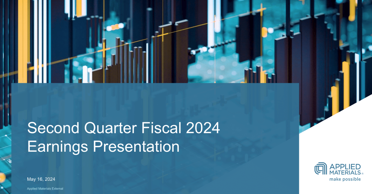 Applied Materials, Inc. (AMAT) Q2 2024 Earnings Call Transcript（翻訳）｜シェットランドシープドッグ