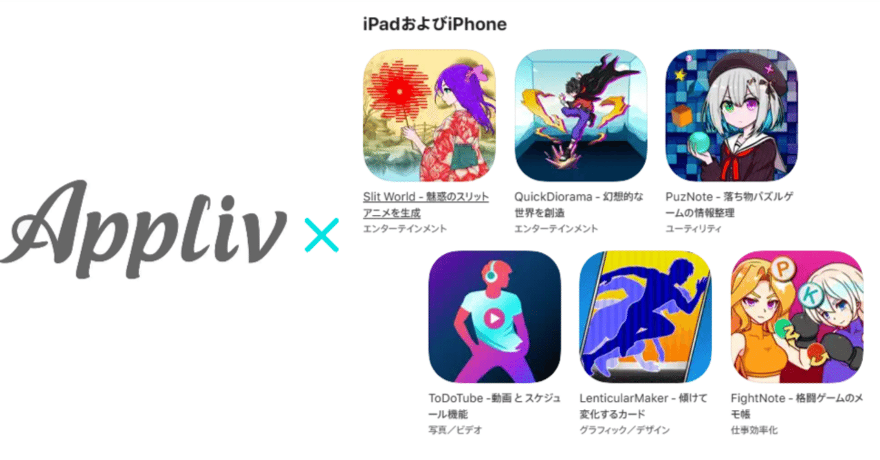 Applivで私のアプリが紹介されました！｜綾沙汰