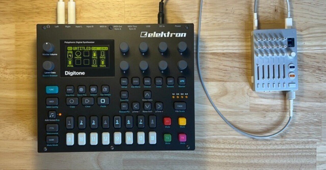 Digitone 1台で曲を作る｜atnr