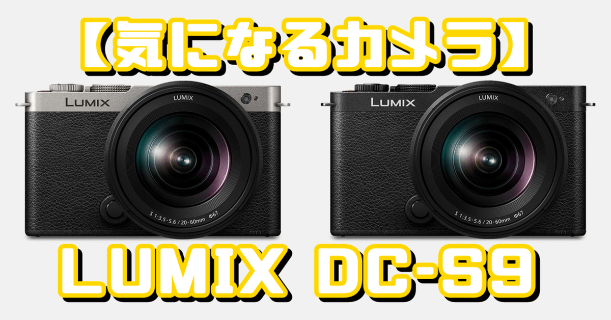 【気になるカメラ】コンパクトフルサイズミラーレスLUMIX DC-S9｜EmuLog＠在宅ワーク&ガジェット好き&物欲解放の備忘録