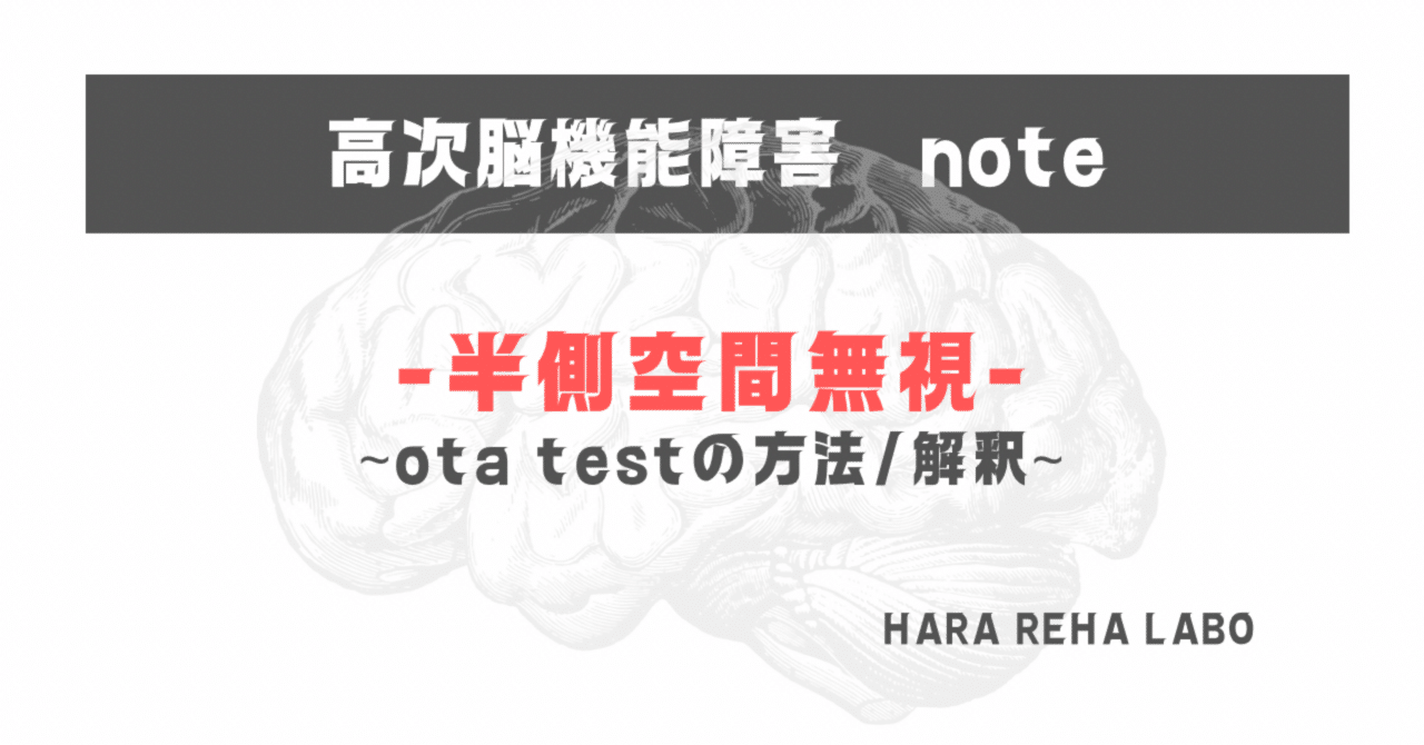 半側空間無視[ota test（中心座標の検査）]｜はらリハ【自費リハビリ&脳卒中専門セラピスト】