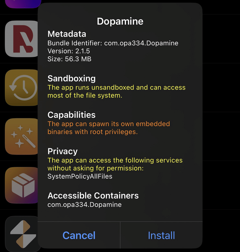 iOS 15.0 - iOS 16.5.1に対応した脱獄ツール「Dopamine v2」｜iOS Jailbreak Blog