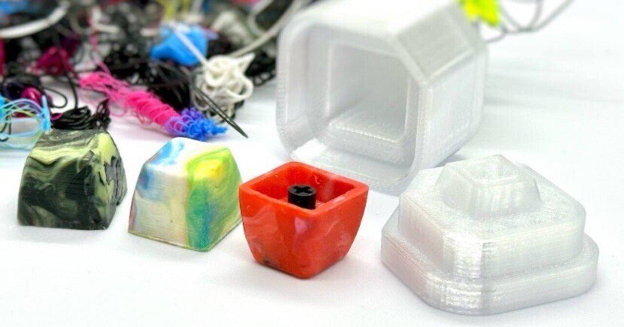 射出成形機を使わずに3Dプリンタの廃材をキーキャップにする｜ysk
