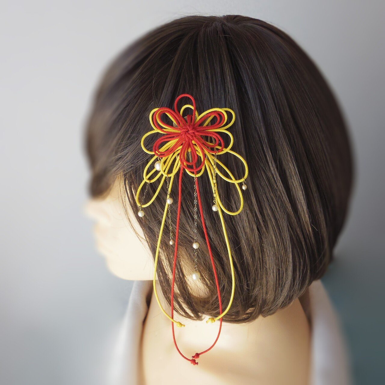 【新作 / 2024.6.2.】 ヘアコーム（小）「遥、其レハ」（朱×黄） | nuta design https://nutadesign.thebase.in/items/87032117 ...