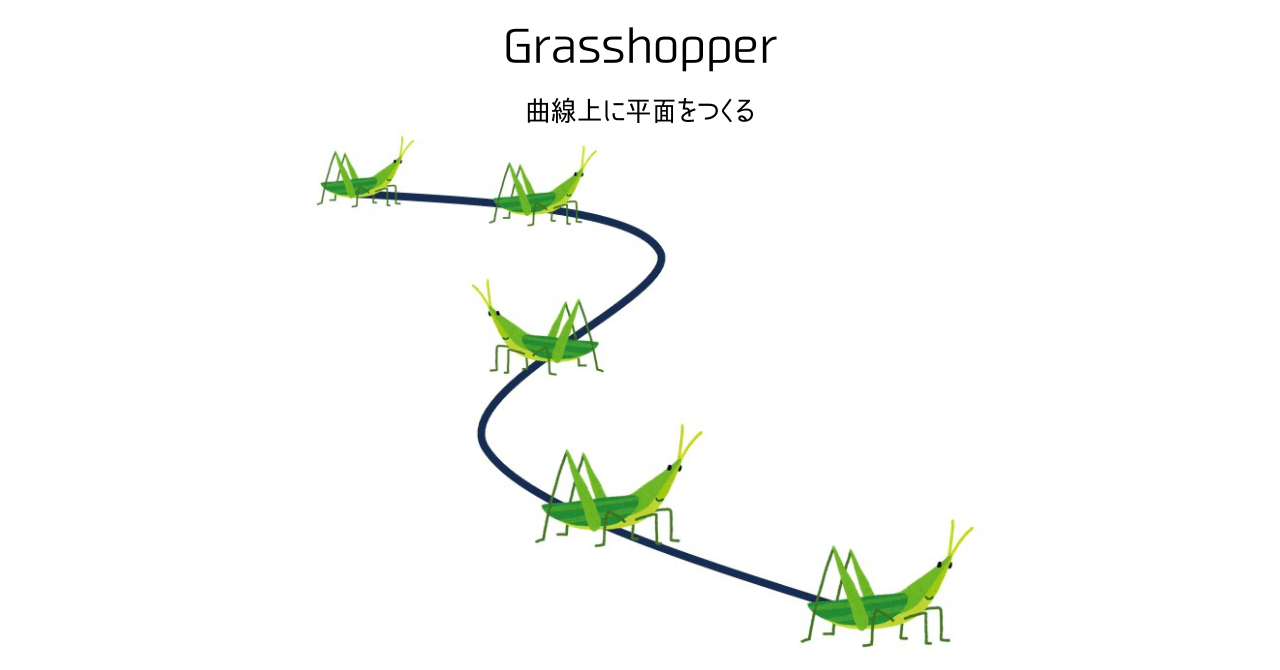 【Grasshopper】曲線上に平面をつくる｜N子/IU BIM STUDIO