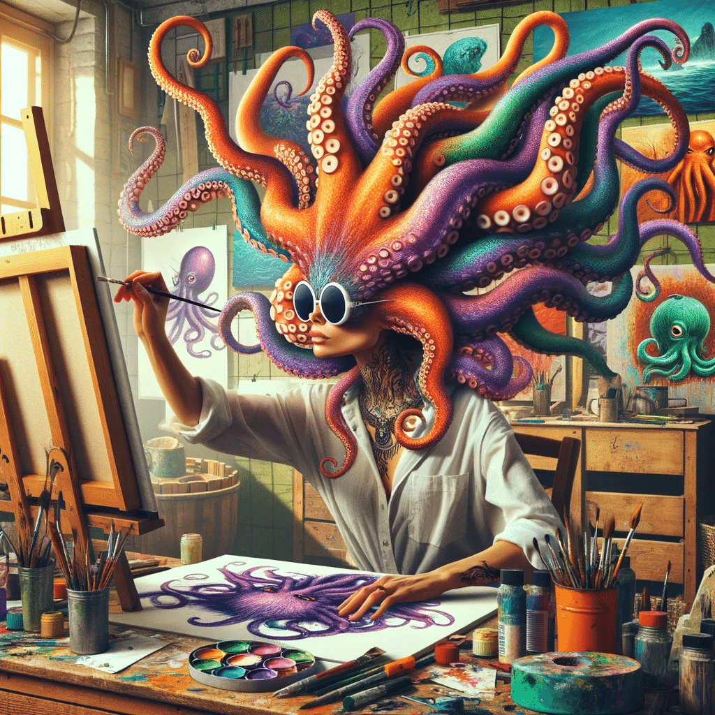 タコを愛し過ぎてタコアーティストとなった『オクトパティ（1990-）』。彼女のトレードマークであるタコヘアーはなかなかに重く、肩こりに悩まされているが、タコ愛のために寝る時以外はそのヘアー ...