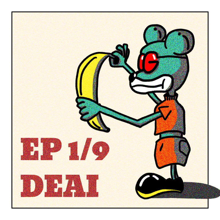 Boy mee(a)ts BANANA.(4コマ漫画×9)｜『恐竜文藝』/ティラノ酸欠