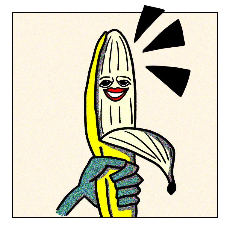 Boy mee(a)ts BANANA.(4コマ漫画×9)｜『恐竜文藝』/ティラノ酸欠