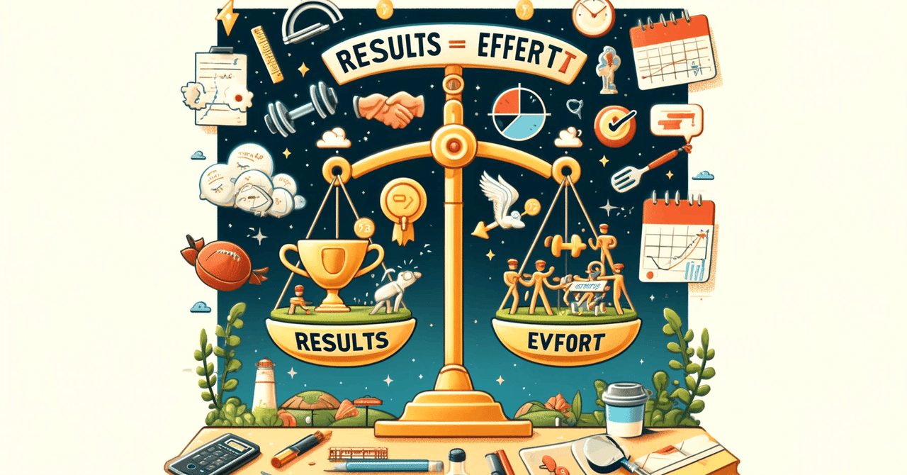 結果 × 努力 ＝ 評価｜MG.OTOSAN