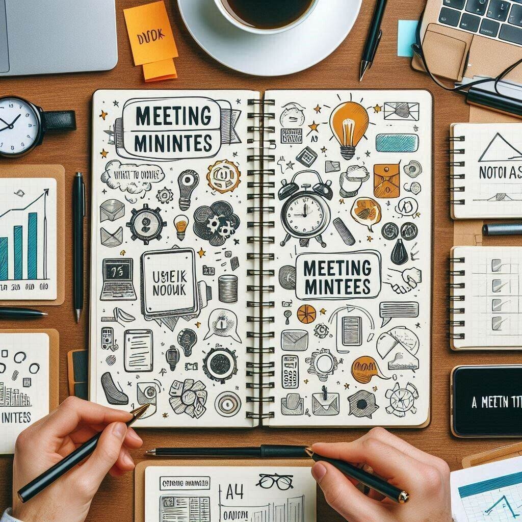 手帳の使い方アイデア: 🤝📝会議議事録にA4三つ折り手帳活用を考える。議事録テンプレートを作り、重要な議論を記録。仕事の効率化に一役買いそう😉 #トラベラーズノート #A4三つ折り #手帳 ...