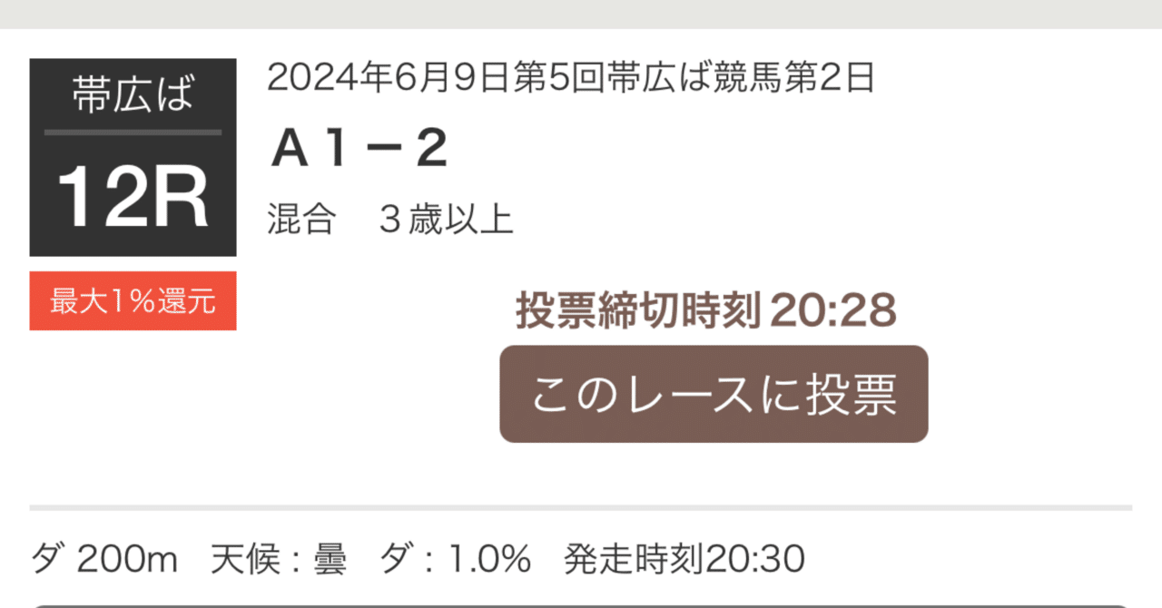 ばんえい12R｜ばんすけ