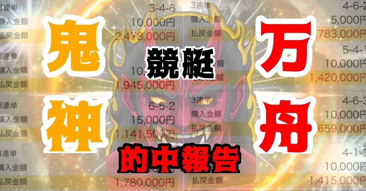 【🎯6月9日｜的中結果】【万舟5本目‼️‼️】｜本日＋¥1035000利益‼️‼️｜5r中1r的中‼️‼️4日連続プラス収支＆万舟的中‼️