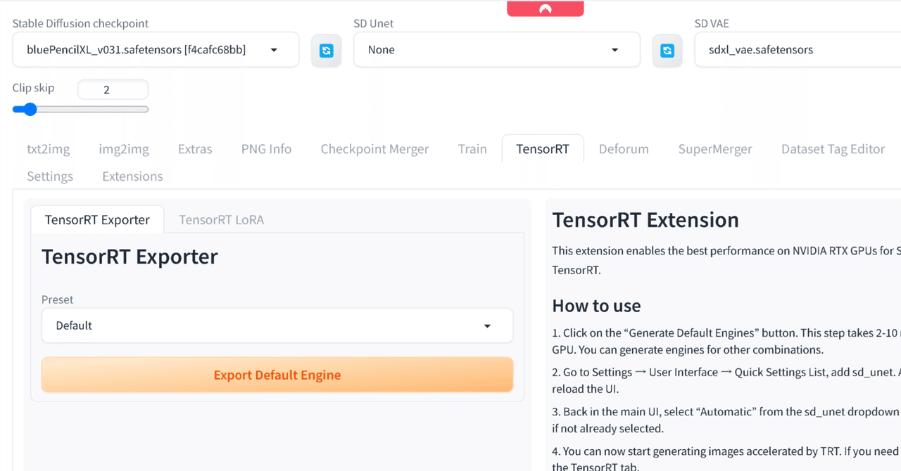 How to install Stable Diffusion WebUI A1111 with TensorRT｜GJL