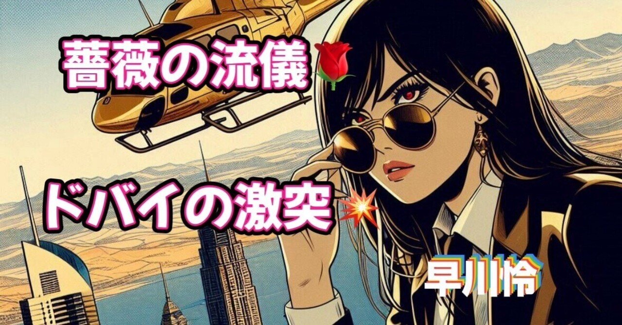 【連載小説】薔薇の流儀〜ep3『ドバイの激突💥』早川怜|早川怜💻コングロマリットのシリアル・アントレプレナー港区青山アートスタジオ代表